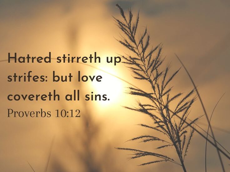 hatred stirs up strife - The Mystery of Faith